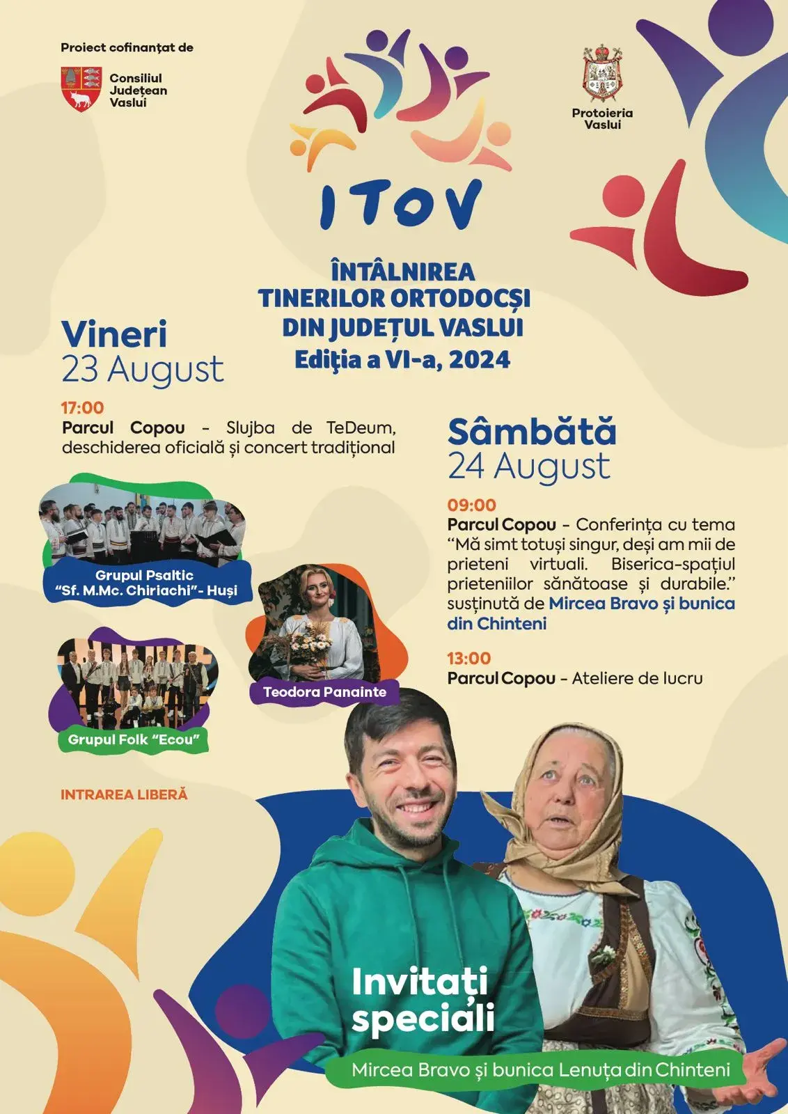 Întâlnirea Tinerilor Ortodocși Vaslui se va desfășura în Parcul Copou ...